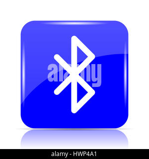 Bluetooth icon. Bluetooth website button on white background Stock ...