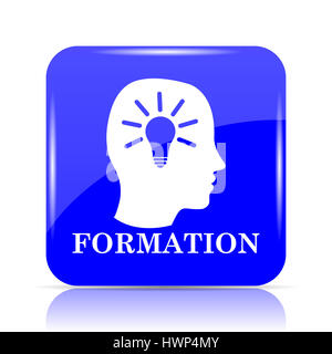 Formation icon. Formation website button on white background Stock ...