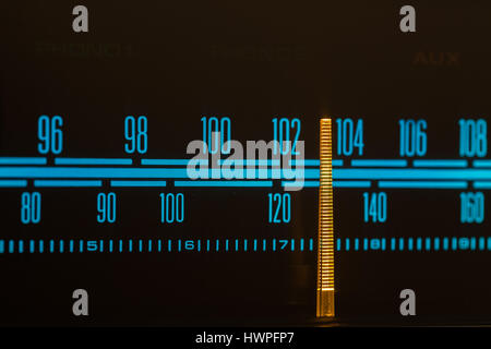 radio dial AM FM scale Stock Photo - Alamy