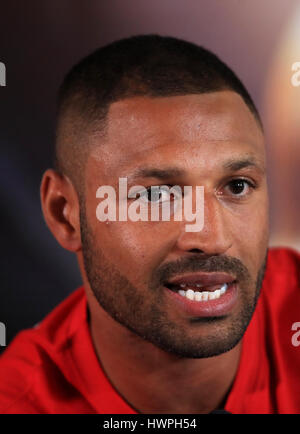 Kell Brook during a press conference at Sheffield City Hall, Sheffield ...