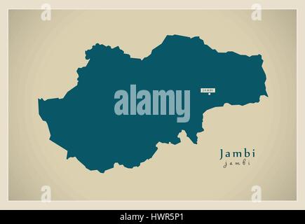 Symbol Map of the Province Jambi (Indonesia) showing the territory with ...