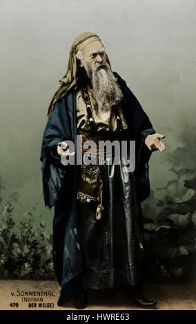 Adolf Sonnenthal (1834-1909), actor. Amand Schlossarek Stock Photo - Alamy