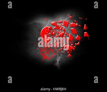 Human heart attack, illustration Stock Photo - Alamy