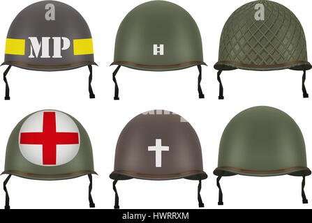 WW2 US Army Military Police Helmet Stock Photo: 74061833 - Alamy