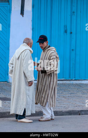 Man In Traditional Clothing, Chefchaouen, Morocco, North Africa Stock ...