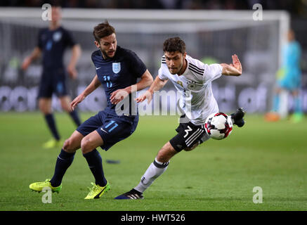 Jonas Hector of Germany and Adam Lallana of England - Germany v England ...