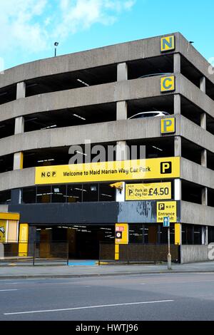 The NCP Maid Marian Way car park in Nottingham in the UK Stock Photo ...
