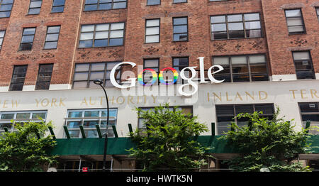 A Google headquarters building in Manhattan, New York City Stock Photo ...