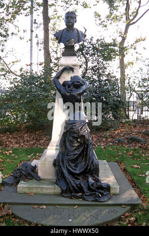 Arthur Sullivan statue Embankment gardens London UK HOMER SYKES Stock ...