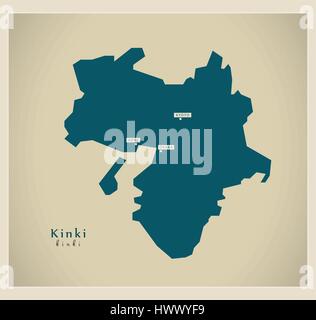 japan region kinki map Stock Vector Image & Art - Alamy