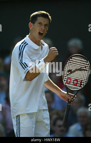 Henman at Wimbledon 2002 Stock Photo - Alamy