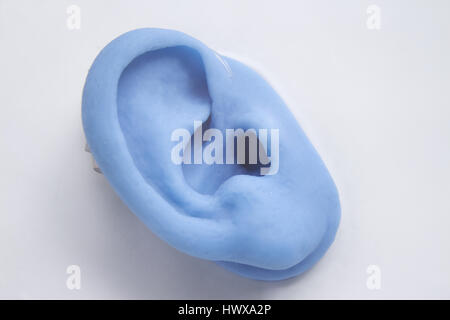 Fake plastic ear for hearing simulation Stock Photo - Alamy