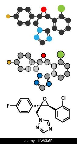 Epoxiconazole fungicide molecule, used in agriculture for crop ...