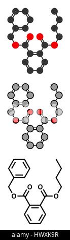 Benzyl butyl phthalate (benzylbutylphthalate, BBzP, BBP) plasticizer ...