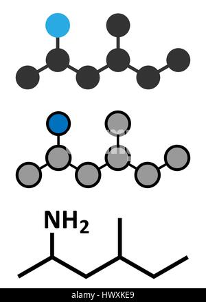 Methylhexanamine (1,3-dimethylamylamine, DMAA) stimulant drug, chemical ...