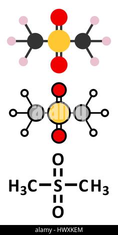 Methylsulfonylmethane (MSM) dietary supplement molecule, chemical ...