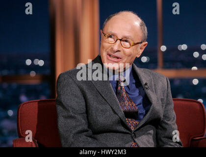 Peter Bart, editor of Variety, during a segment of 'The Late Late Show ...