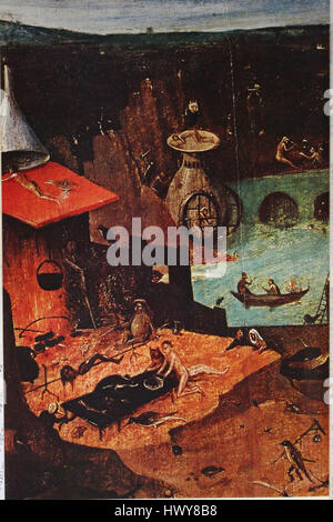 Hieronymus Bosch, the Last Judgment. Triptych of The Last Judgement by Hieronymus Bosch (c.1450 ...