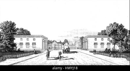 This architectural drawing by Karl Friedrich Schinkel depicts the ...