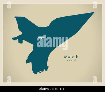 Map of Ma'rib, a province of Yemen Stock Vector Image & Art - Alamy