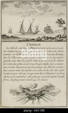 The 'Chebec' by Nicolas Ozanne is a depiction of a type of ship ...