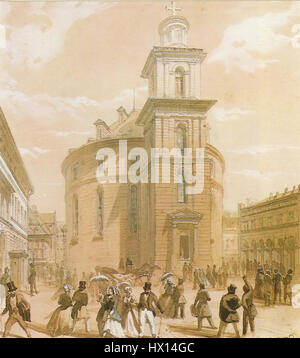 *Paulskirche, Frankfurt 1848* is a historical painting of the iconic St ...