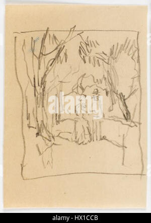 Couple under trees (Malevich End of 1920s Stock Photo - Alamy