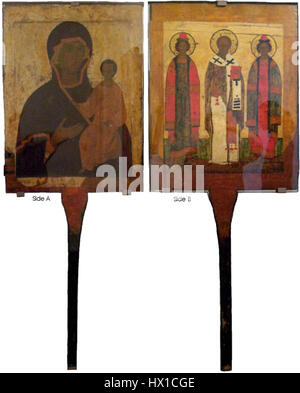 A double-faced icon refers to a religious or devotional image that is ...