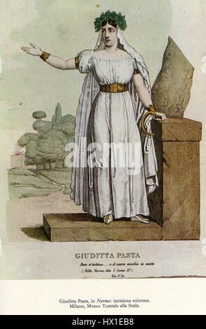Giuditta Pasta, an iconic 19th-century Italian opera singer, is ...