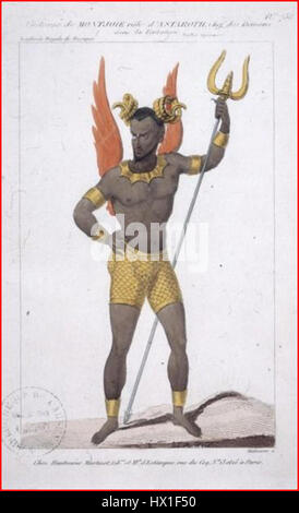 Costume design for Ashtaroth in the opera 'La tentation' (1832) by ...