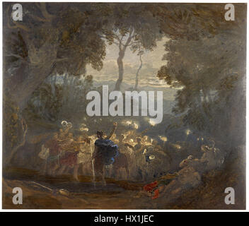 *The Dell of Comus* by Francis Oliver Finch, circa 1835, is a romantic ...