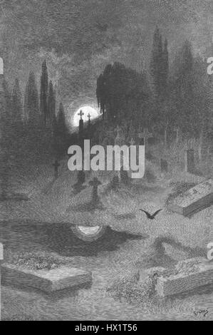 Gustave Doré’s illustration for *The Raven* (1884) visualizes Edgar ...