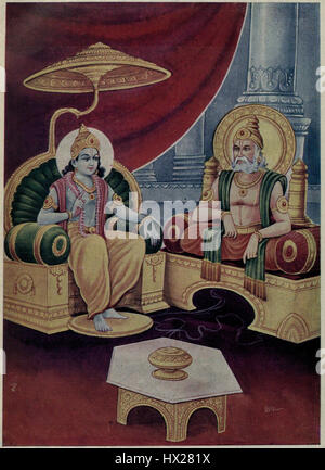 Krishna and Ugrasena Stock Photo - Alamy