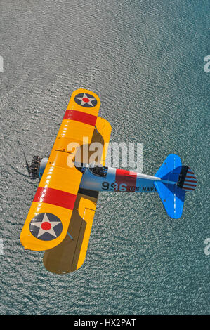 US Navy Stearman Biplane Stock Photo - Alamy