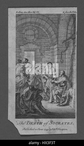 Artistic depiction of the death of Socrates, showing Socrates about to ...