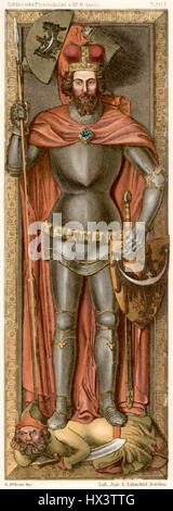 'Heinrich II. der Fromme' is a historical painting depicting the German ...