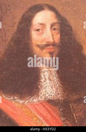 A historical painting of Charles Joseph Procope de Ligne, an aristocrat ...