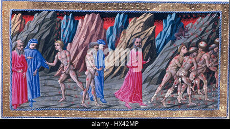 The 'Inf. 15 Priamo della Quercia' painting portrays the figure of ...