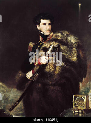 A historical painting of James Clark Ross, capturing his role and ...