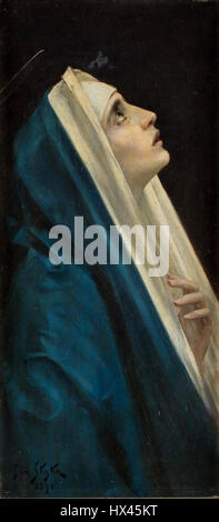 'Maria' by Jan Styka is a historical oil painting that portrays a ...