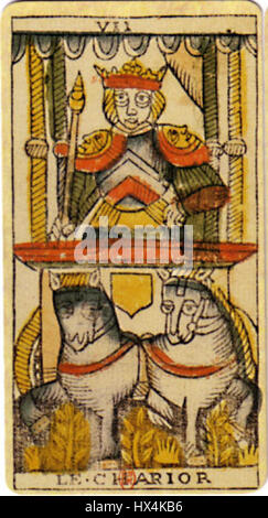 *Tarot Trump 07* by Jean Dodal is a renowned card from the 18th-century ...