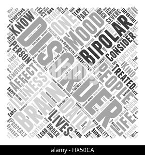 Bipolar disorder word cloud concept. Vector illustration Stock Vector ...