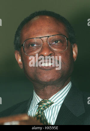 EMEKA ANYAOKU COMMONWEALTH SECRETARY-GENERAL 29 May 1991 Stock Photo ...