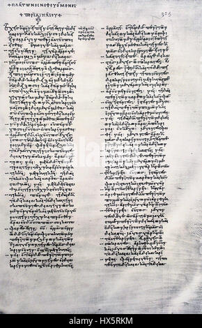 Peri dikaiou beginning. Codex Parisinus graecus 1807 Stock Photo - Alamy