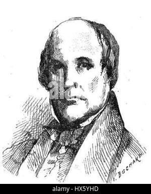 An oil painting of Edgar Quinet by Bochard. The portrait captures the ...