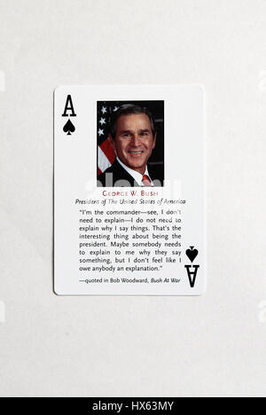 GEORGE W. BUSH BUSH CARDS 20 March 2004 HOLLYWOOD LOS ANGELES USA Stock ...