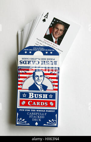 GEORGE W. BUSH BUSH CARDS 20 March 2004 HOLLYWOOD LOS ANGELES USA Stock ...