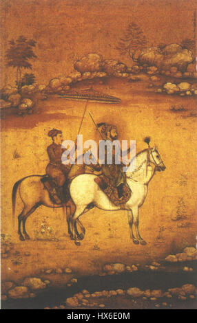The Emperor Shah Jahan with his Son Dara Shikoh Stock Photo - Alamy