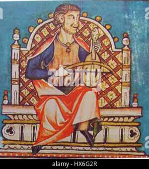 The Vihuela de Arco, depicted in Alfonso X el Sabio's *Cantigas*, is a ...
