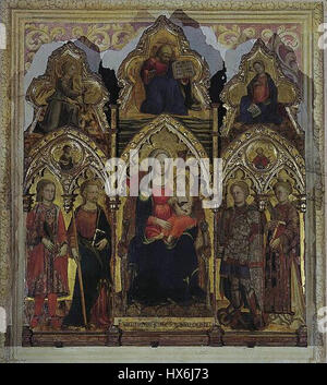 This 1438 painting by Bartolomeo di Andrea Bocchi, titled 'Madonna con ...